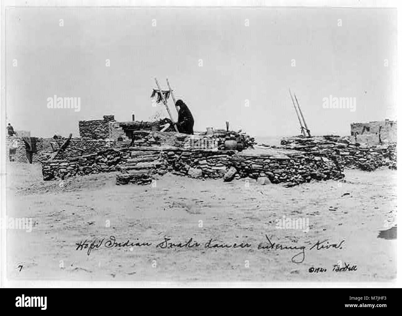 Hopi Indian snake dancer entering Kiva, (Walpi, Arizona) LCCN2002708743 ...