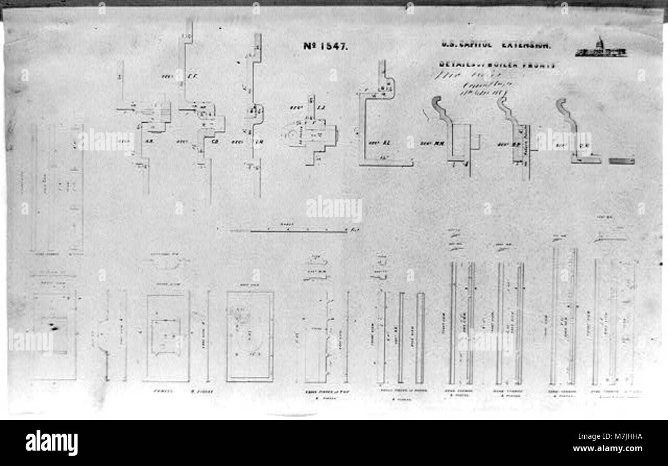 A technical photograph showcasing the detailed fronts of industrial ...