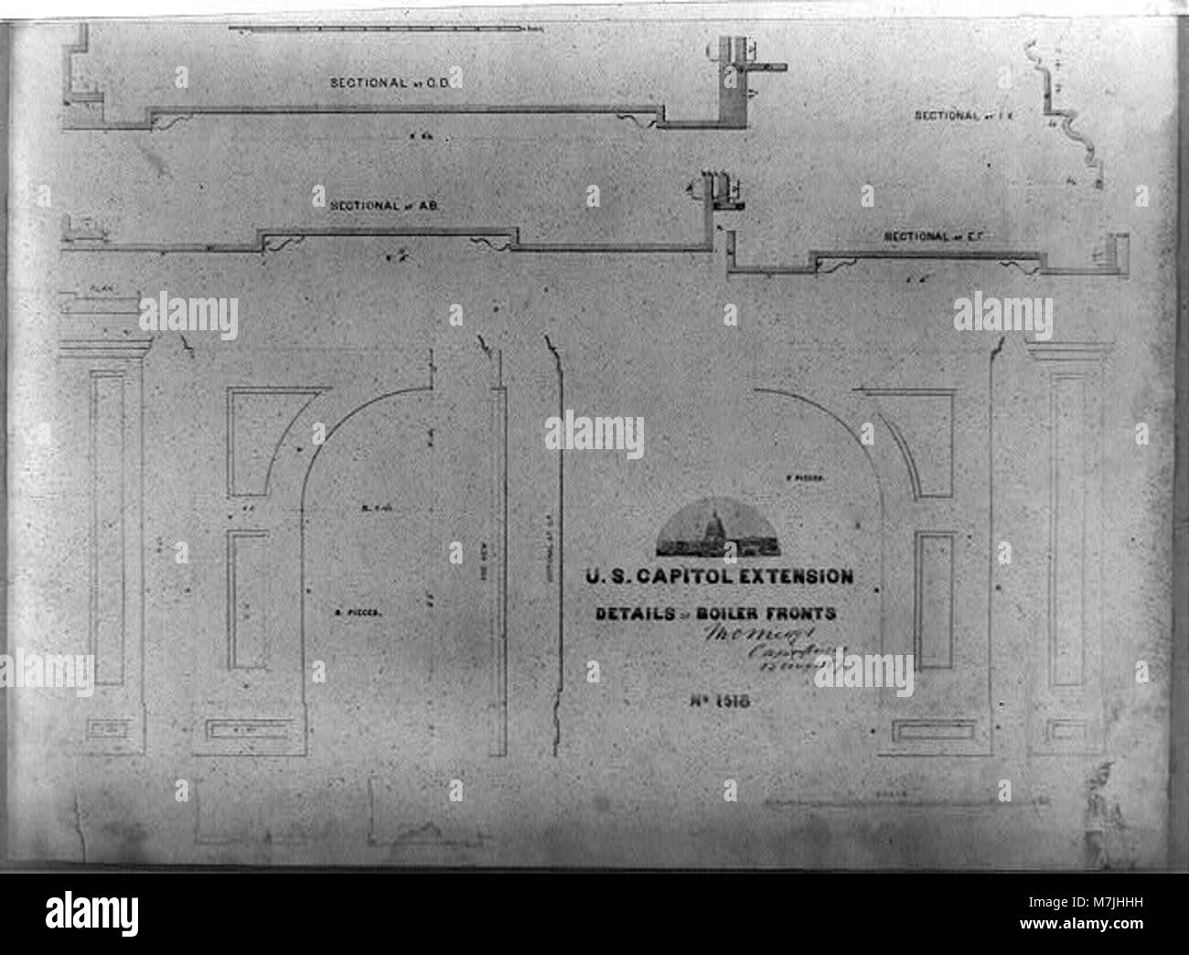 This image shows detailed views of boiler fronts, likely related to ...