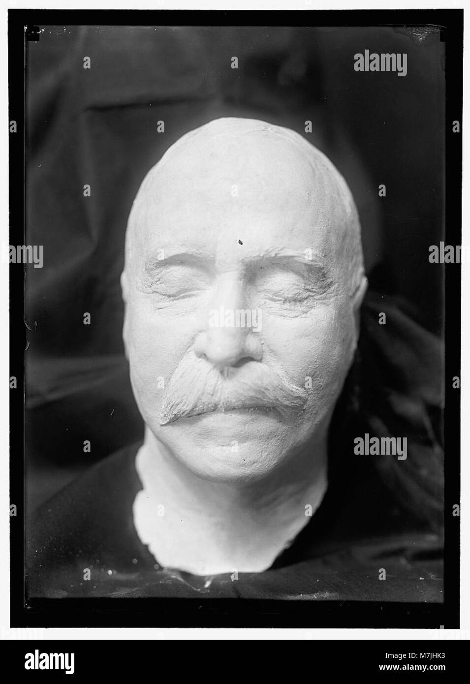 A death mask of Admiral George Dewey, a prominent figure in U.S. naval ...