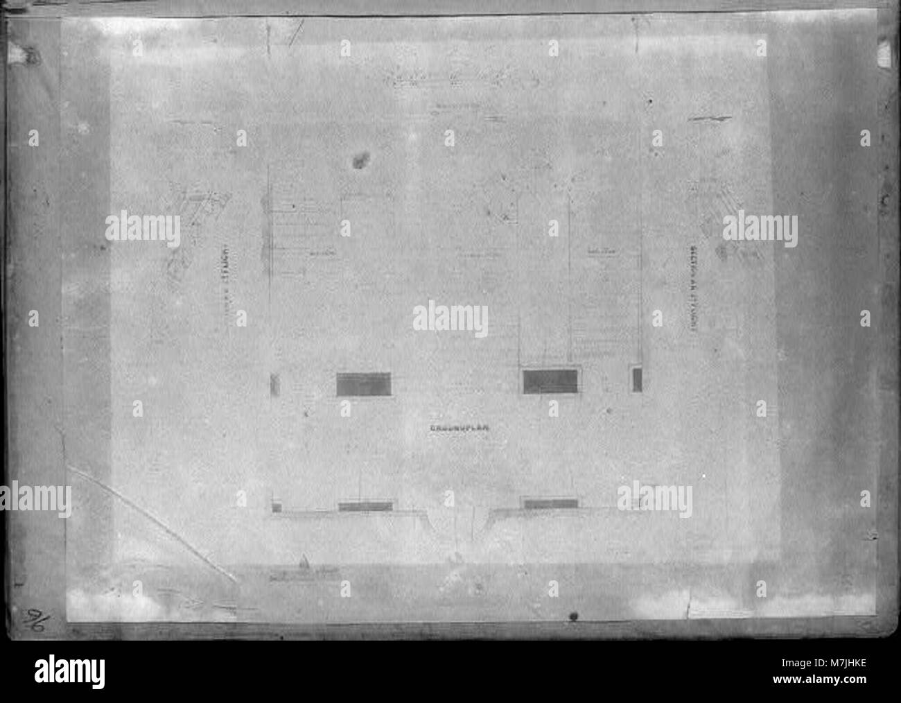 A diagram illustrating the design and layout of the stairs within the U ...
