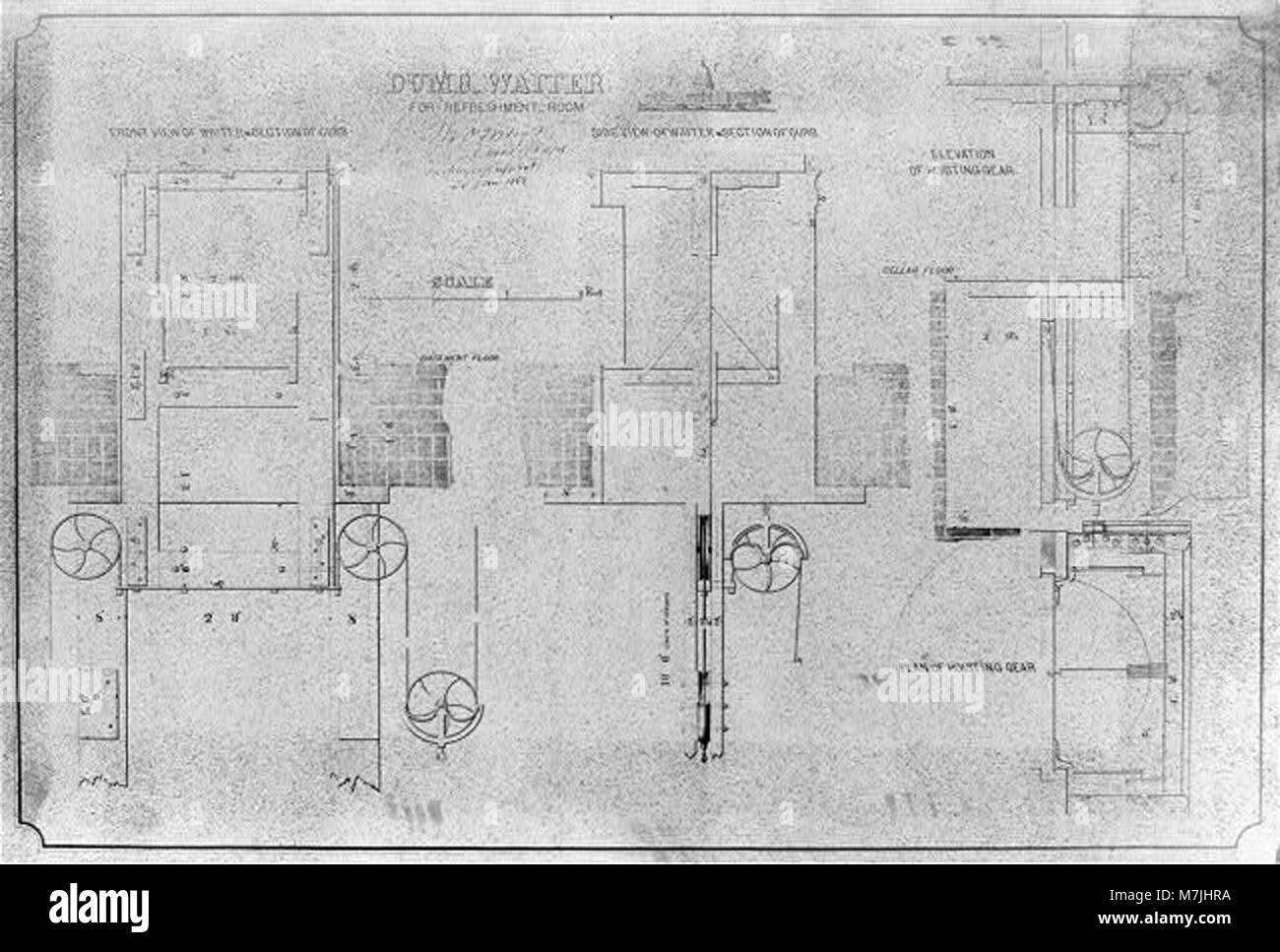 The dumb waiter Black and White Stock Photos & Images - Alamy