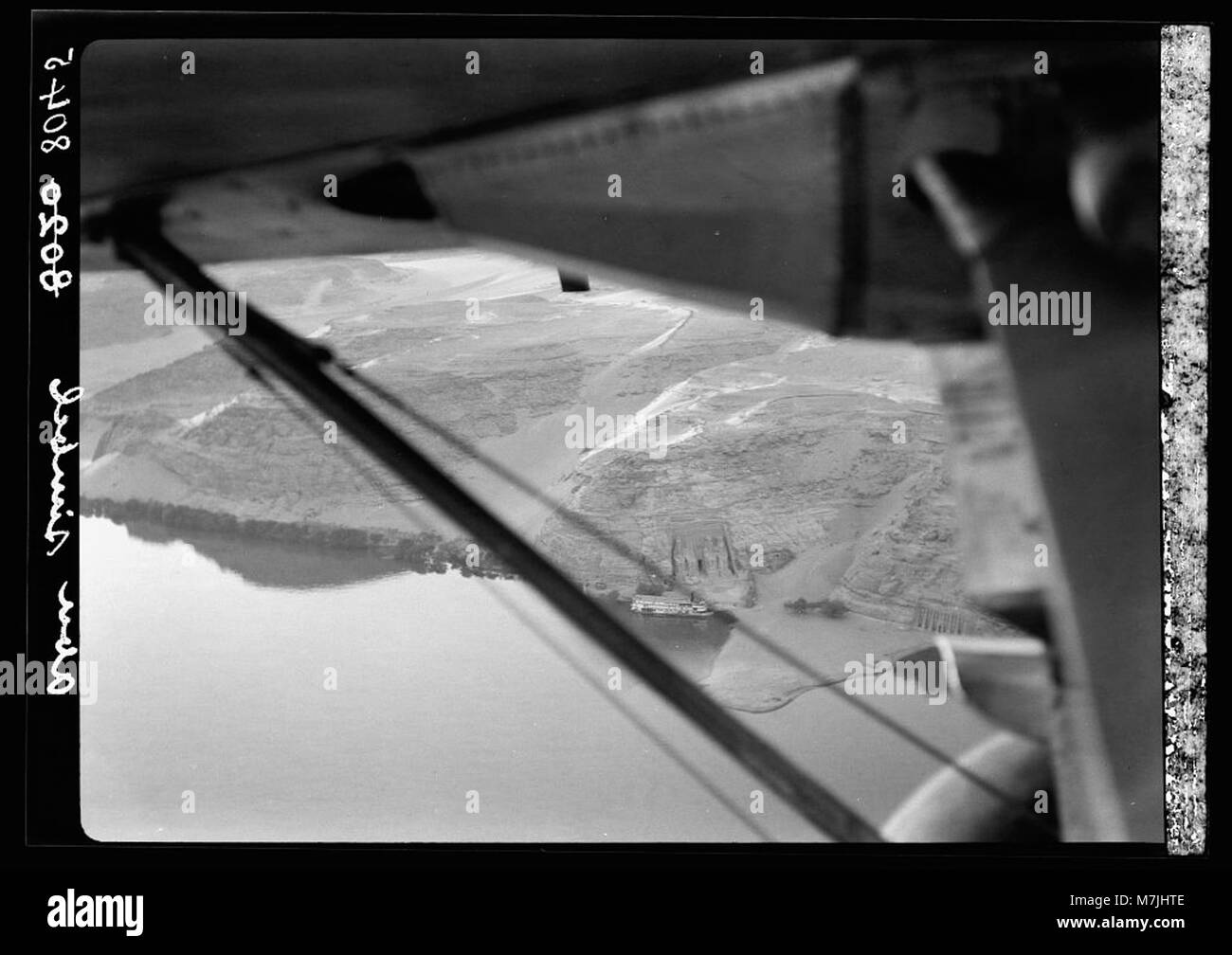 An aerial view of Egypt's Thebes region extending to its southern ...