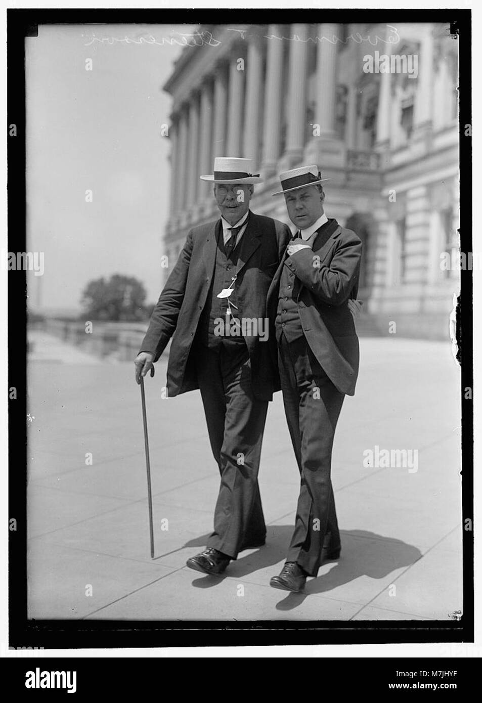 John Eversman, a newspaperman, is pictured with Halvor Steevidson, a ...