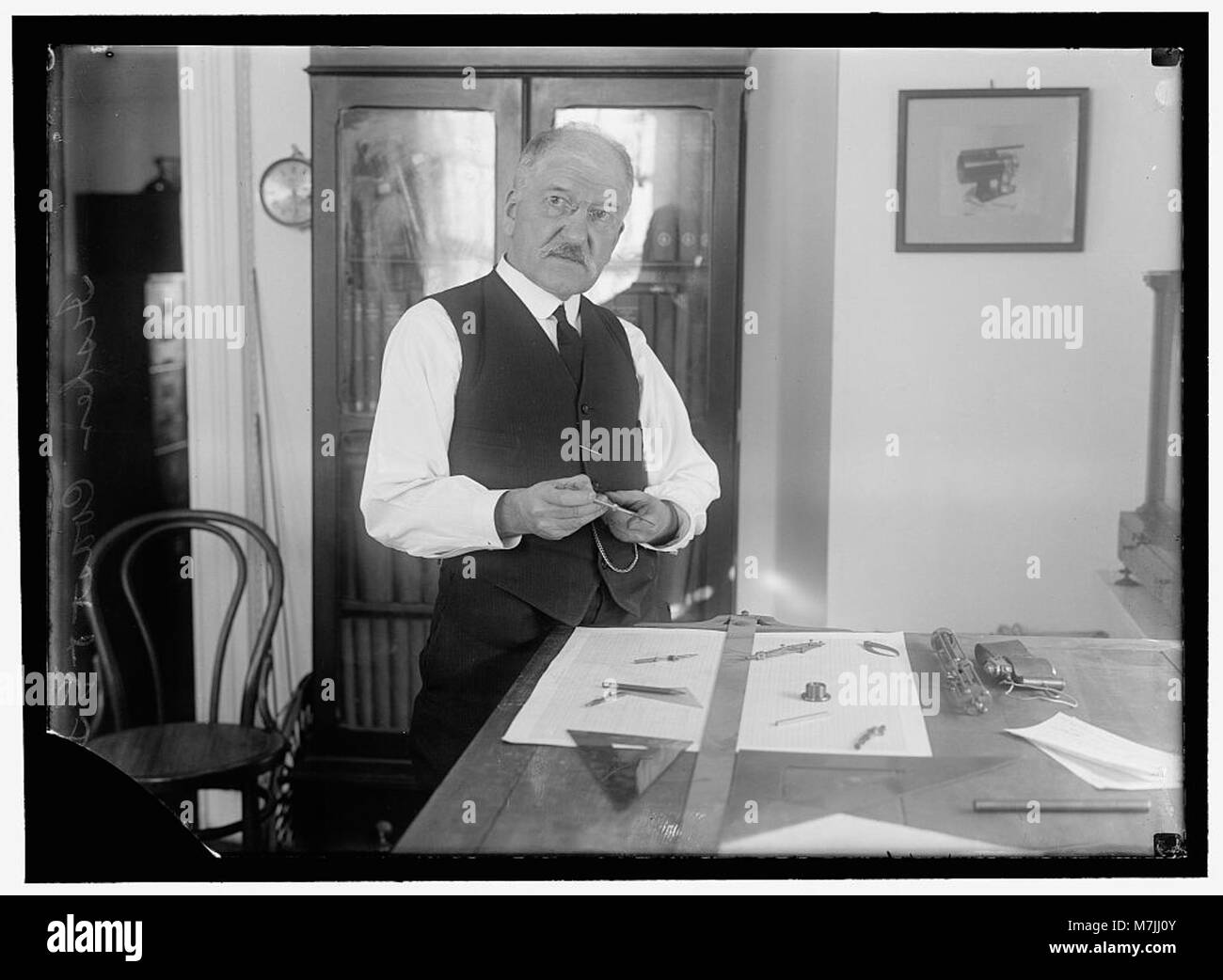 A portrait of Ernest George Fischer, who served as the Chief of the ...