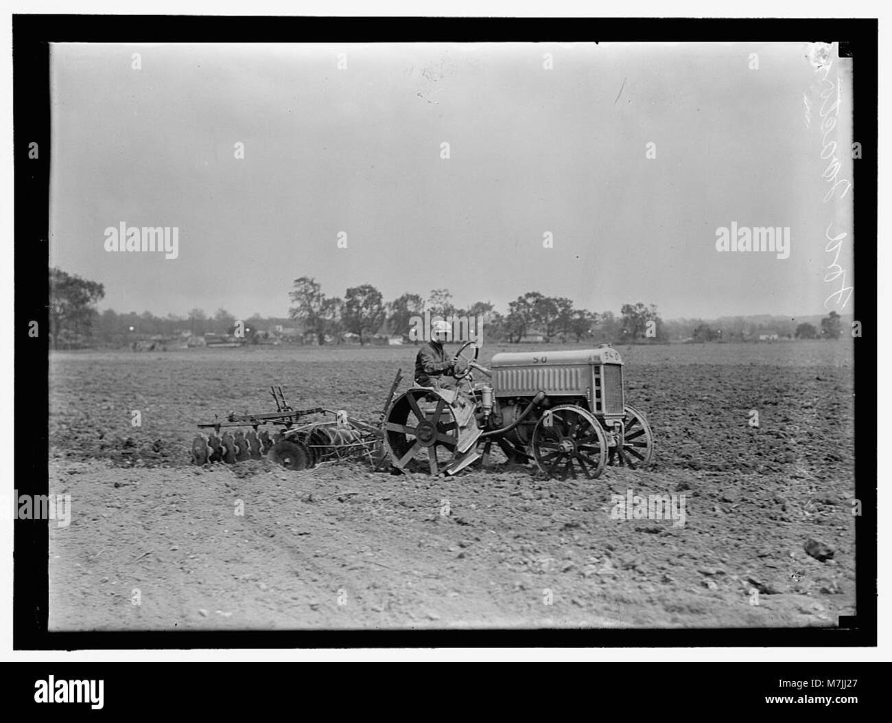 Industrial farm tractor united states Black and White Stock Photos ...