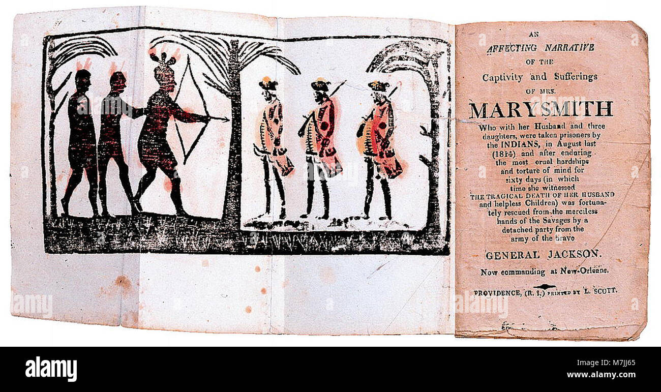 Frontispiece illustration from 'An Affecting Narrative of the Captivity ...