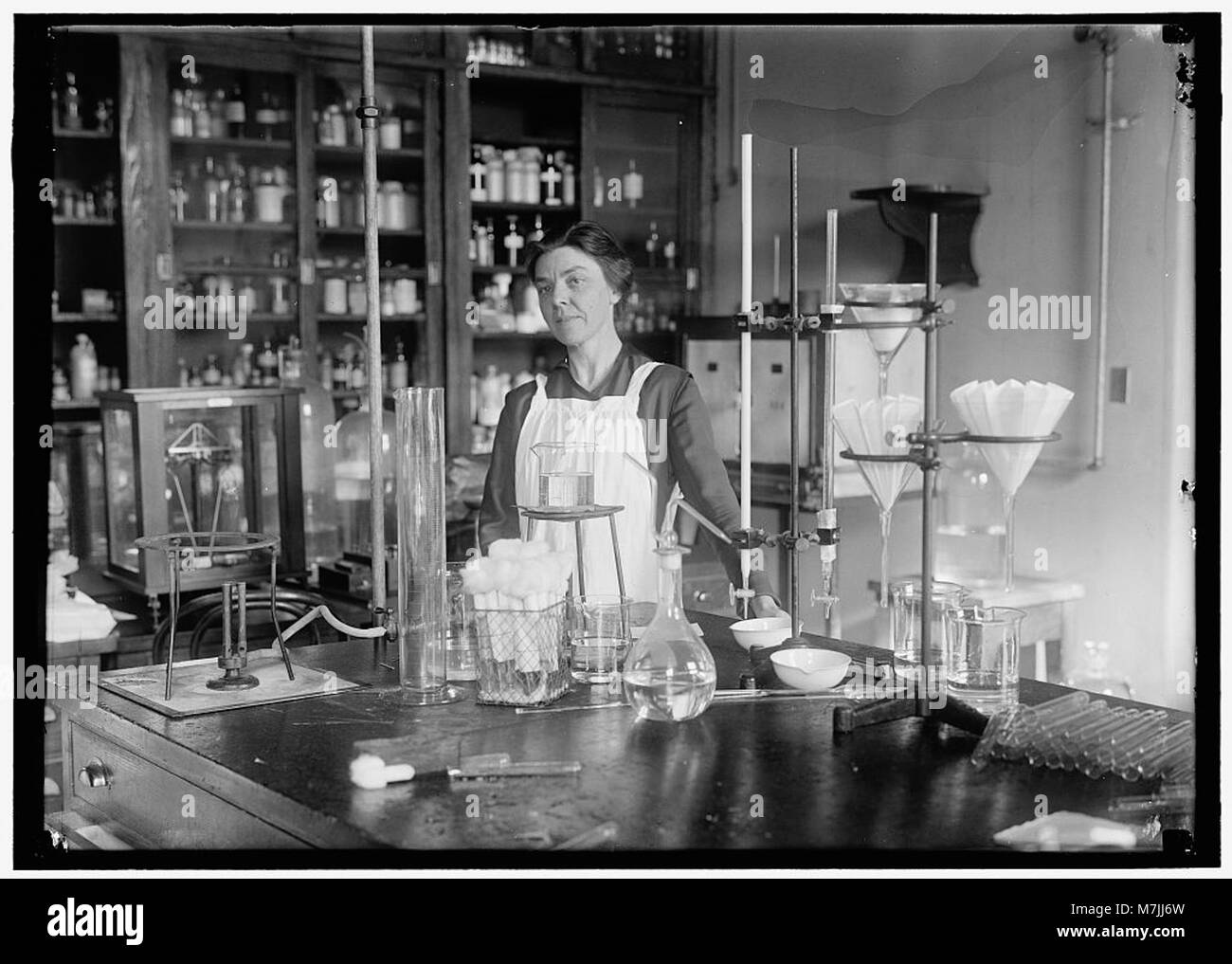 This image depicts Miss Elizabeth Funk, capturing a notable historical ...