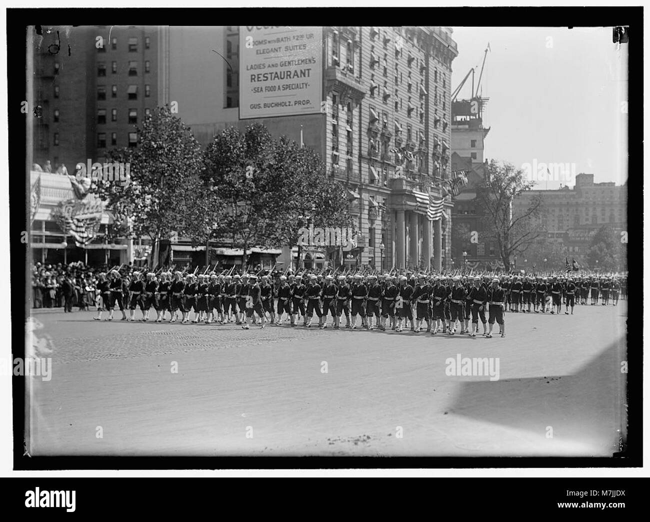 This image captures the Grand Army of the Republic (GAR) parade at the ...