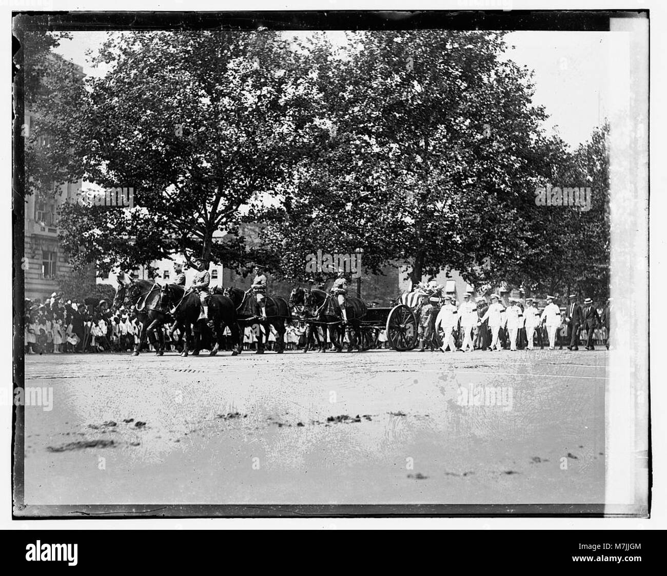 Harding funeral LOC npcc.09099 Stock Photo - Alamy