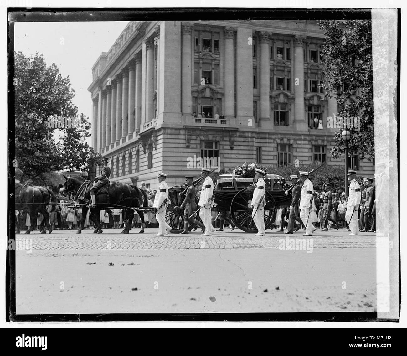 Harding funeral LOC npcc.09108 Stock Photo - Alamy