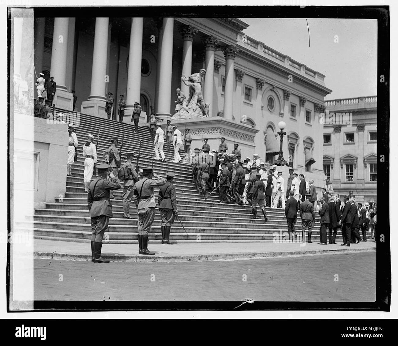 The funeral of Warren G. Harding, the 29th President of the United ...