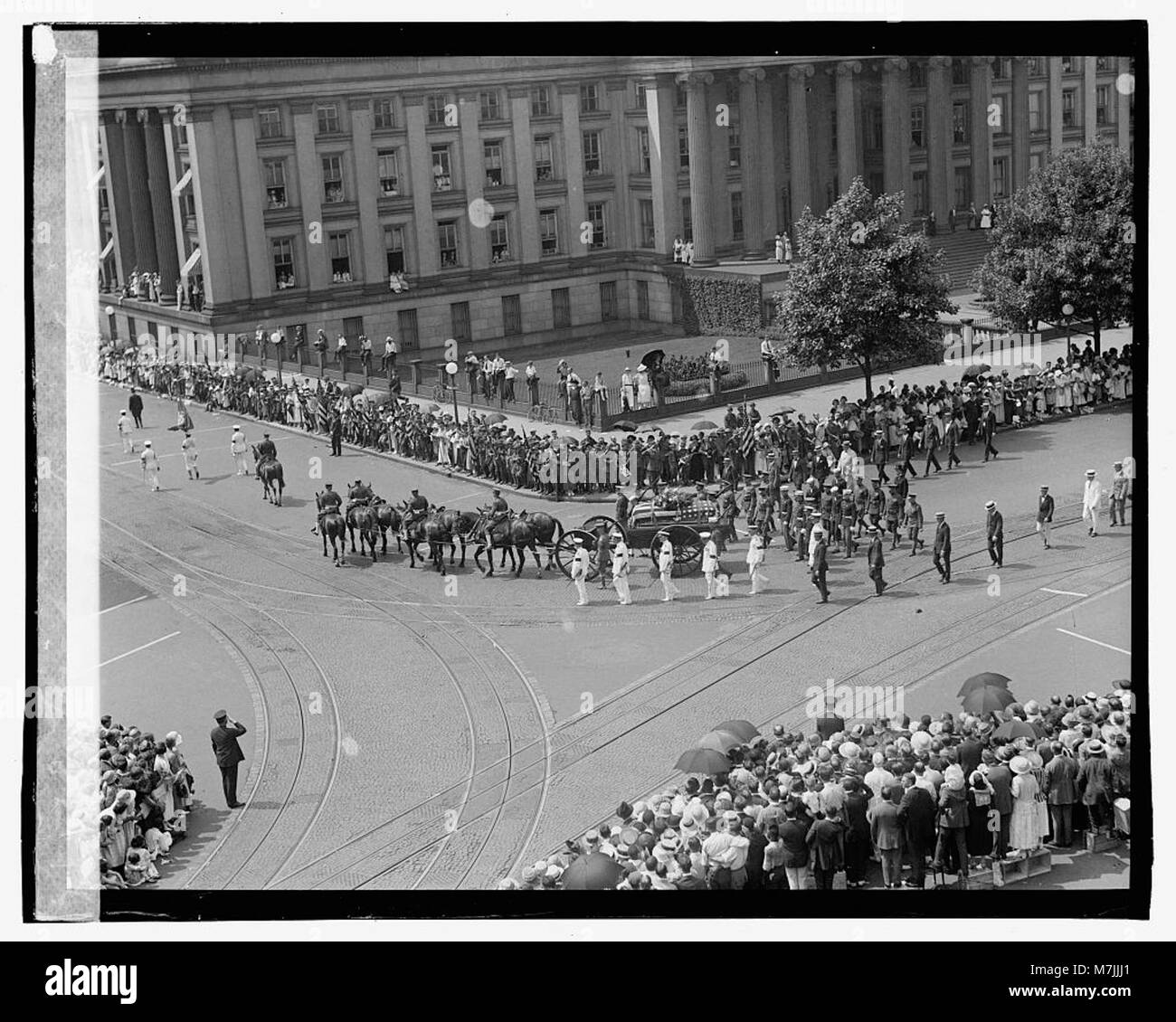Harding funeral LOC npcc.09131 Stock Photo - Alamy