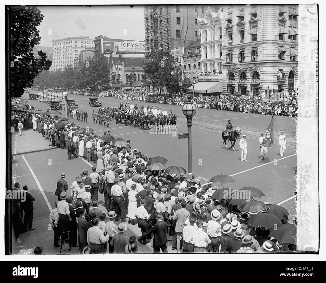 Harding funeral LOC npcc.09132 Stock Photo - Alamy