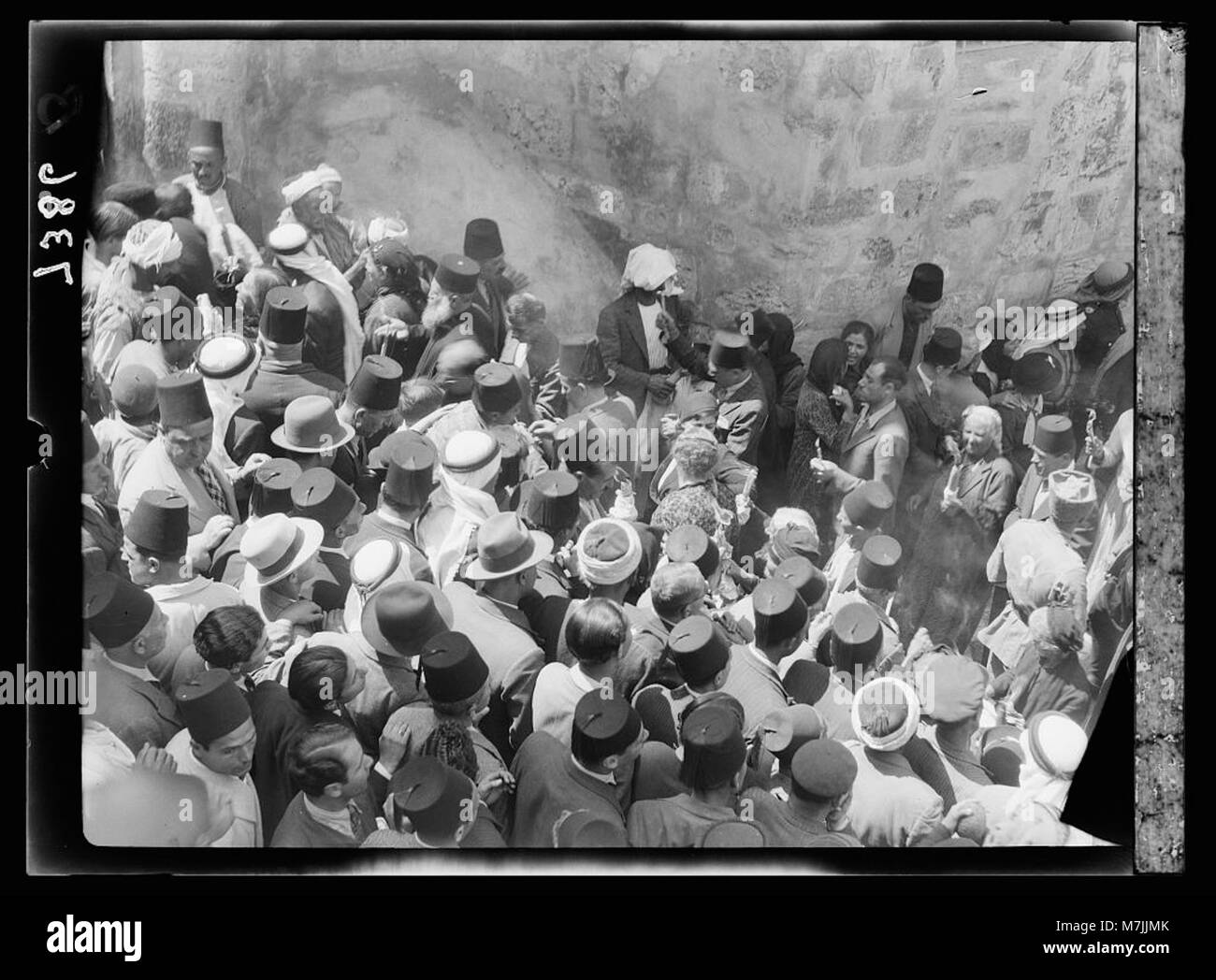 A large crowd gathered for the Holy Fire event, a religious ceremony ...