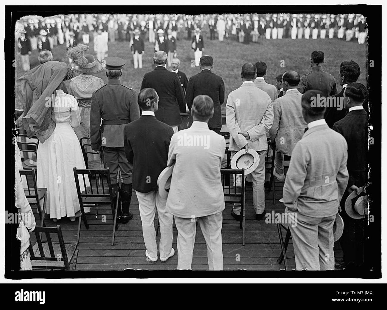 A photograph of the Home Guard, an organization of government clerks in ...