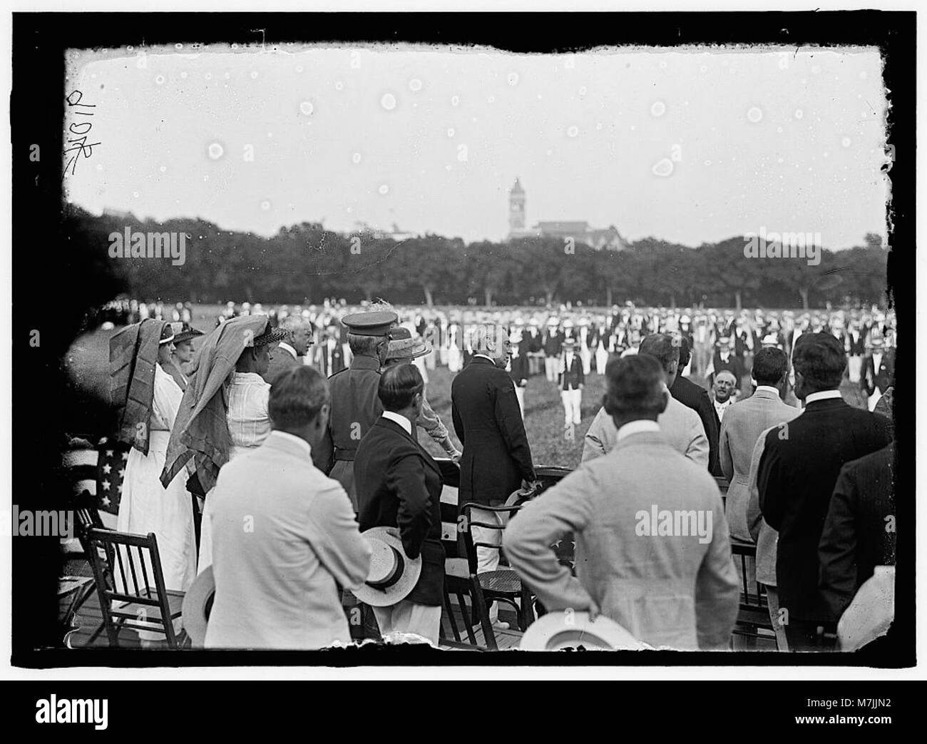 A photograph showing the Home Guard, an organization of government ...
