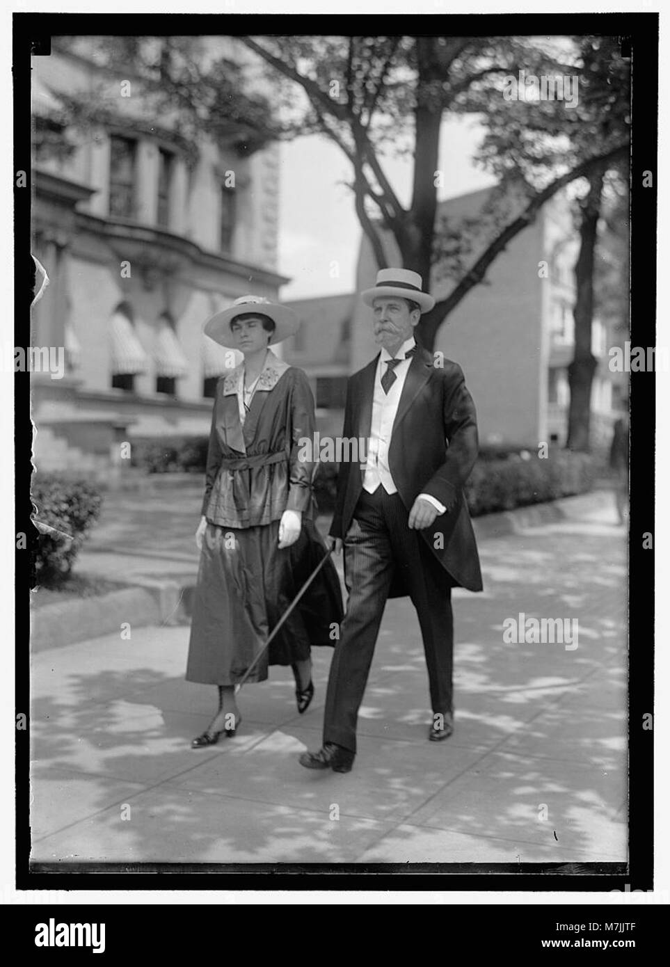 A photograph of Katherine Hughes with her father, Charles Evans Hughes ...