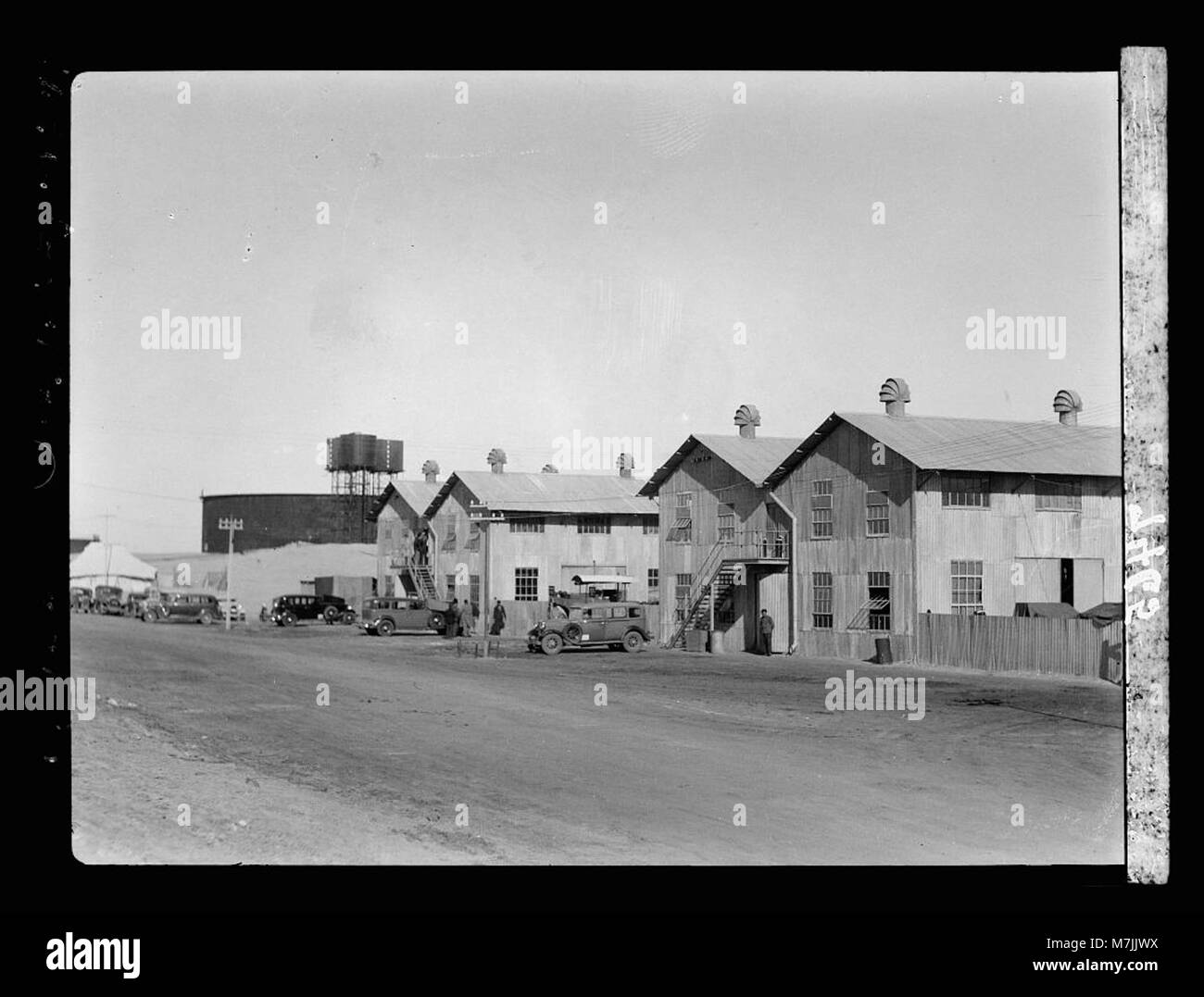 This photograph shows the terminus of the Iraq Petroleum Company (IPC ...