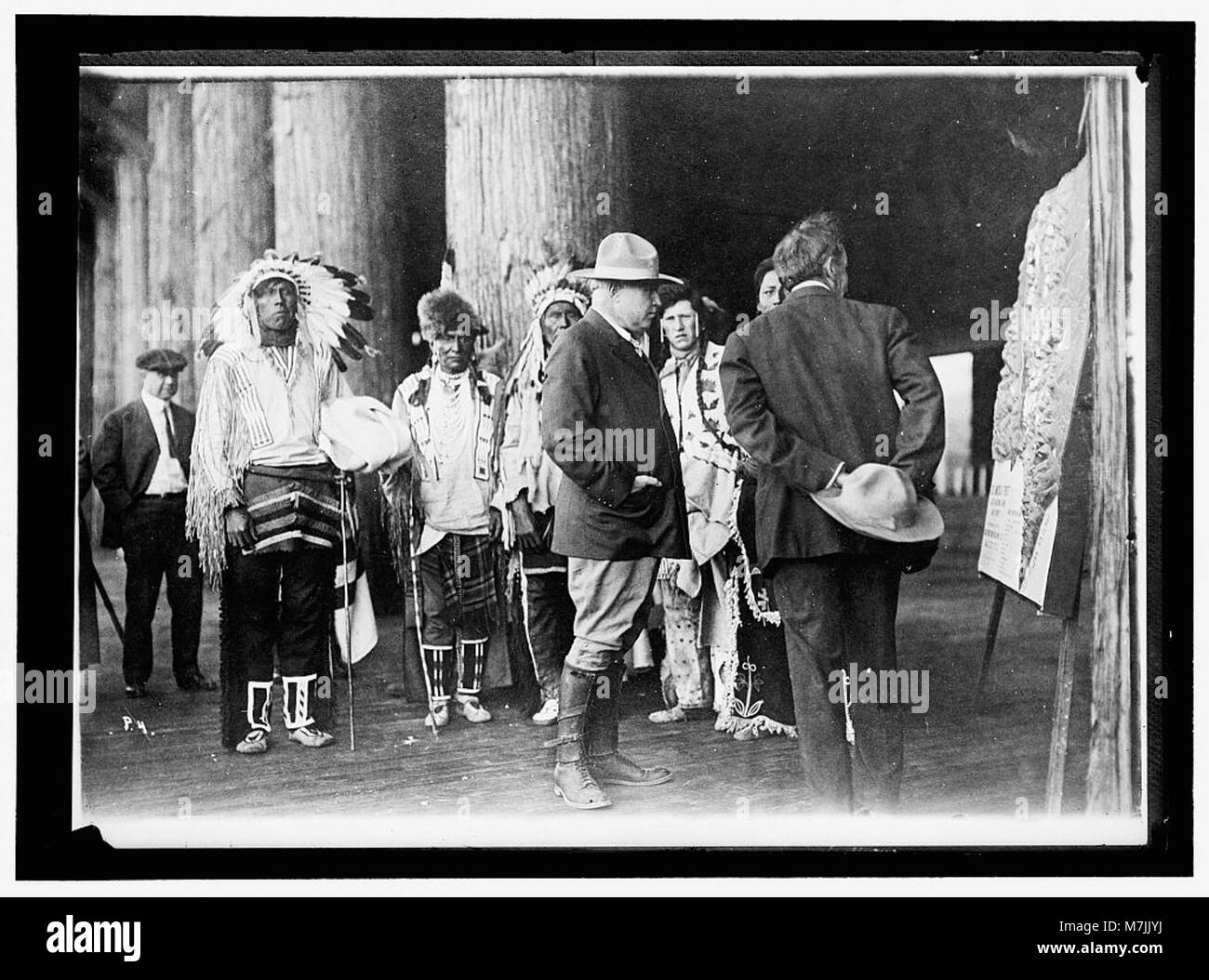 A historical image titled 'Indians, American,' likely depicting ...