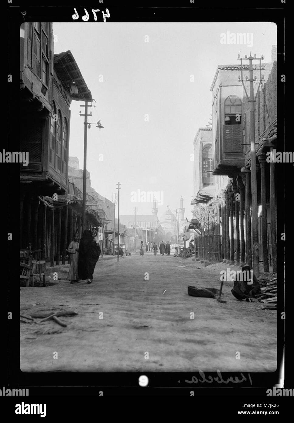A view of the main street leading to the mosque in Kerbela, Iraq, the ...