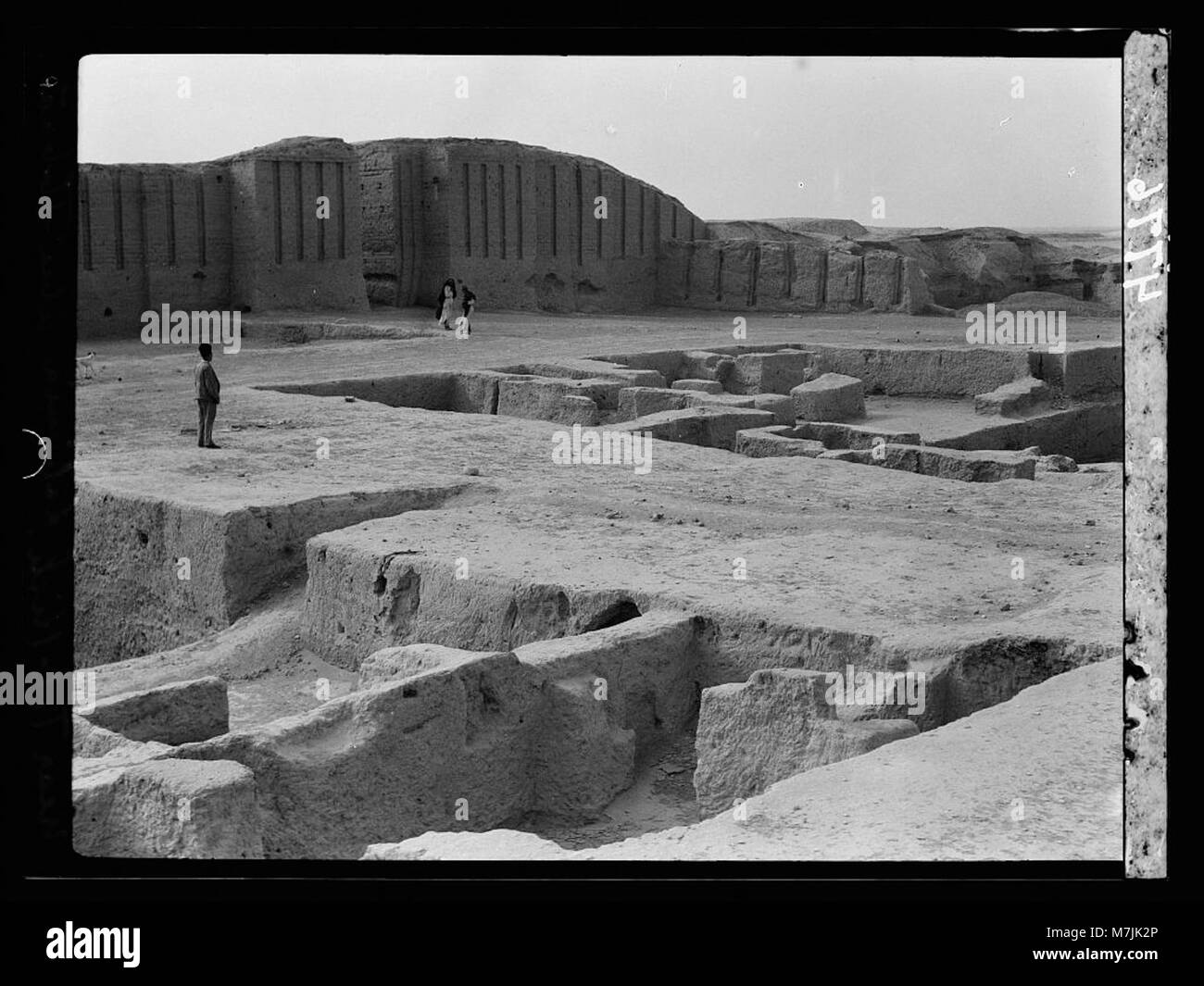 A view of the ancient ruins of Kish, Iraq, specifically the area of Tel ...