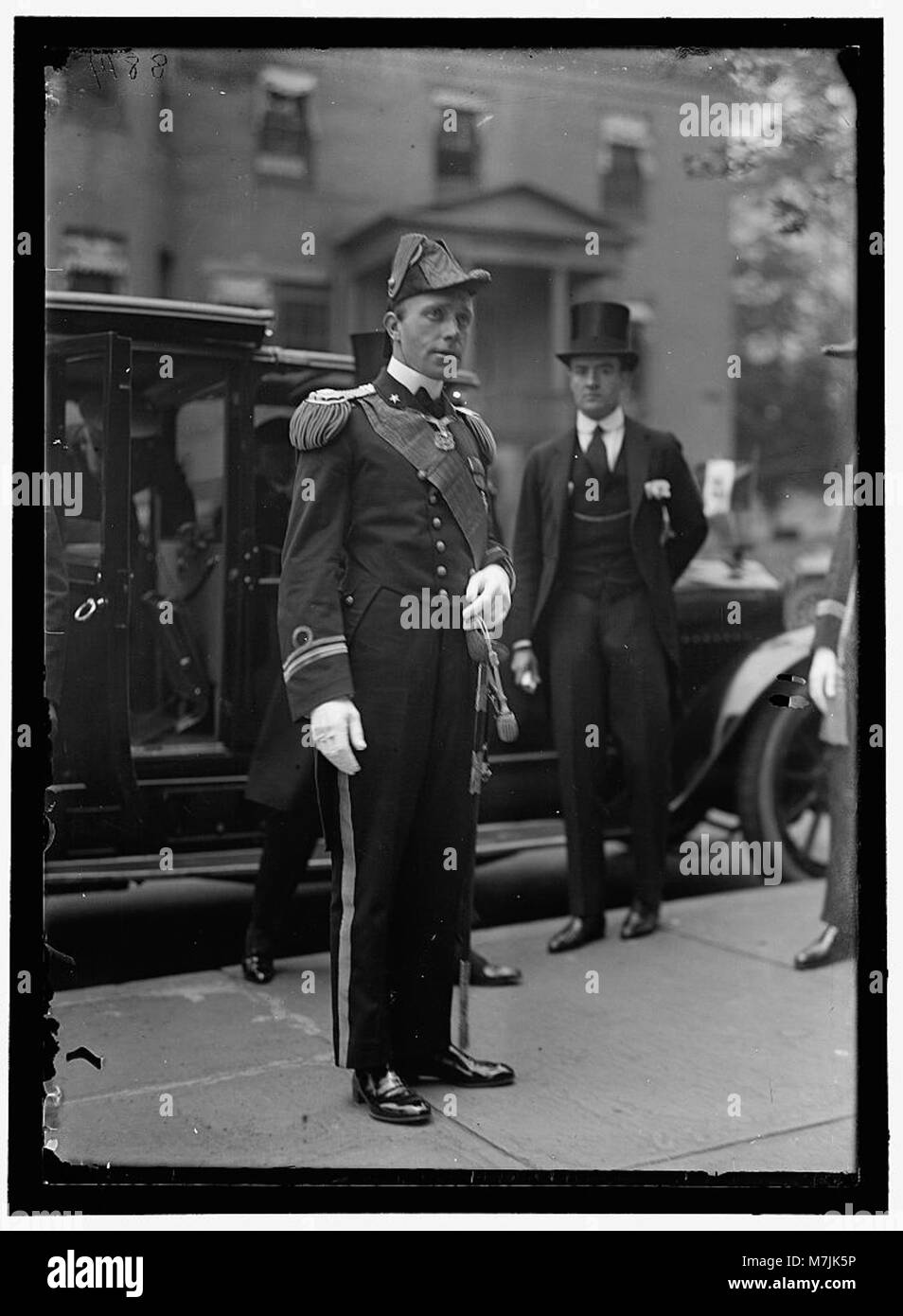 A photograph showing the Italian Commission during their visit to the ...