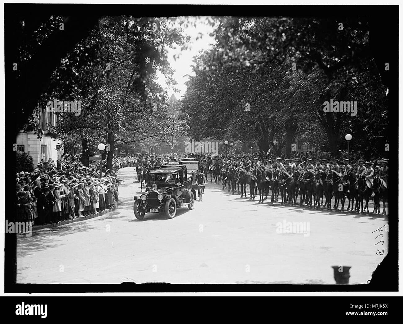 Members of the Italian Commission arriving in the U.S. on May 23, 1917, marking an important ...