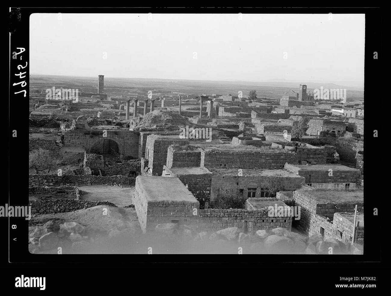 A general view of the city of Basra from the Citadel, with Jebel el ...