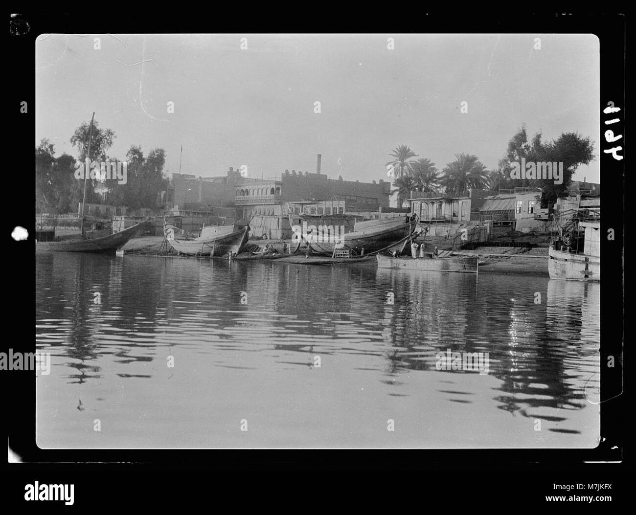 Iraq. (Mesopotamia). Baghdad. River scenes on the Tigris. Tigris river ...