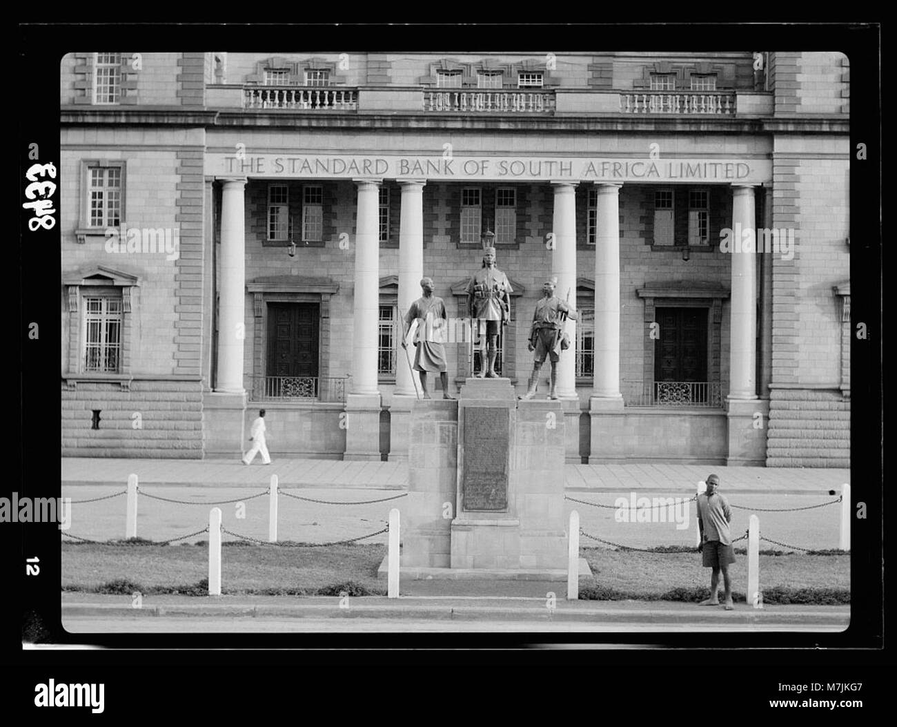 A historic photograph of The Standard Bank of South Africa building in ...