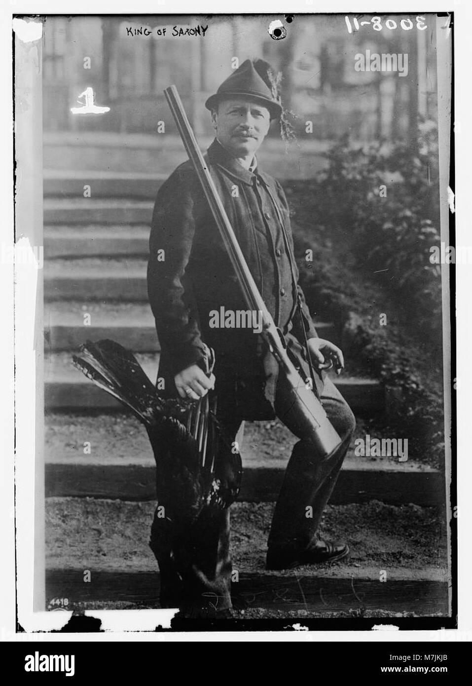 A portrait or reference to the King of Saxony, a notable ruler in ...