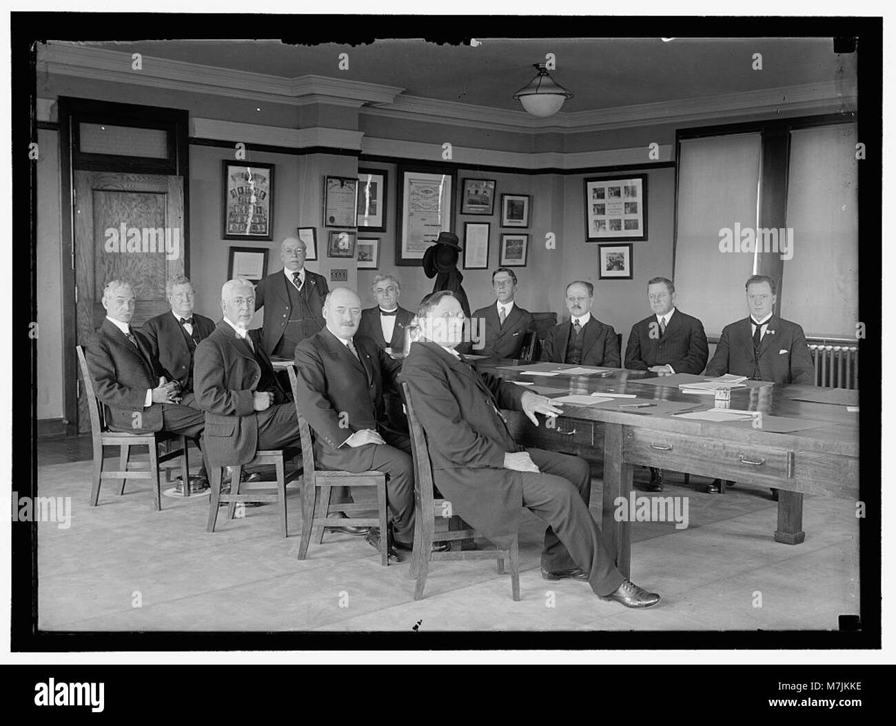 A portrait of key members of the Labor Committee of the Council of ...