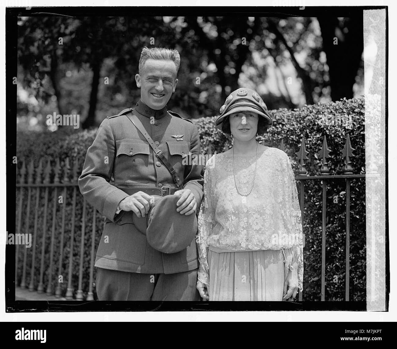 A photograph of Lieutenant Oakley G. Keely and his wife, dated June 16 ...