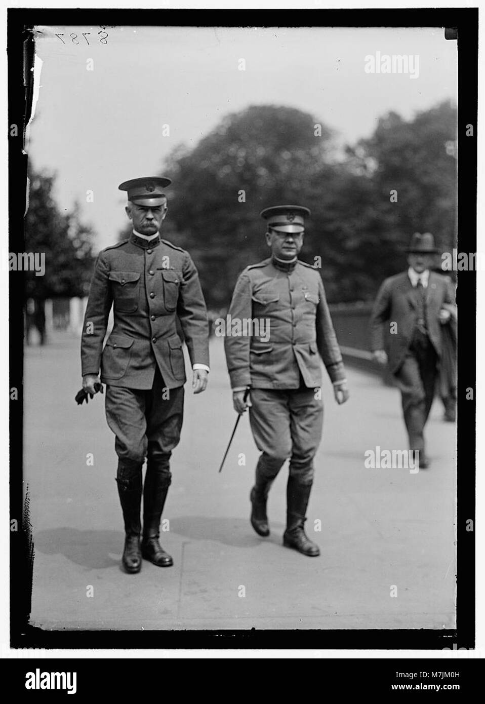 Major James J. Mayes, U.S.A., pictured with Brigadier General Crozier ...