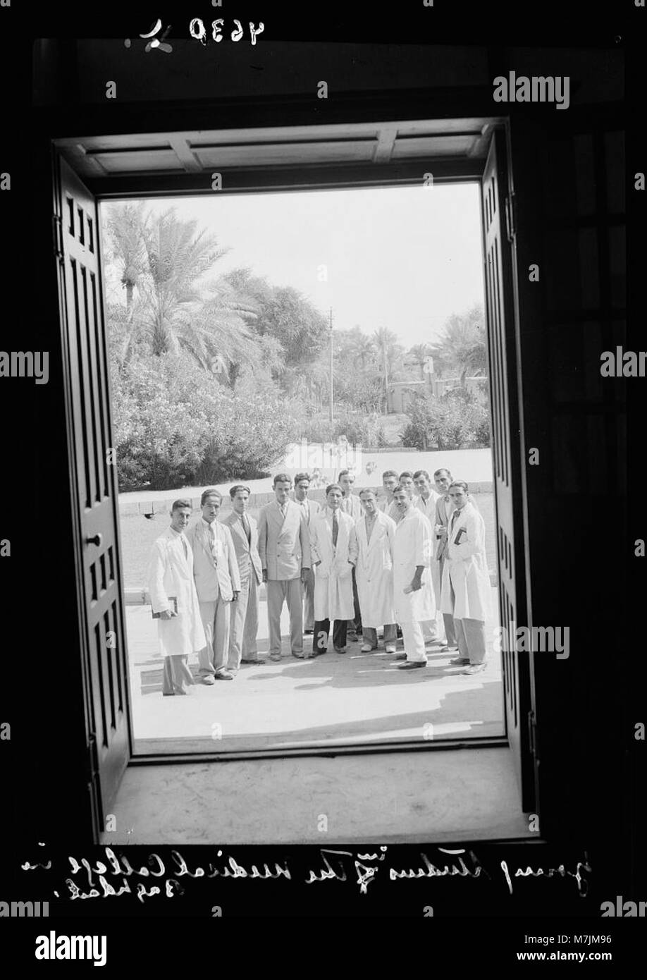 A photograph of medical students gathered outside the Royal College of ...