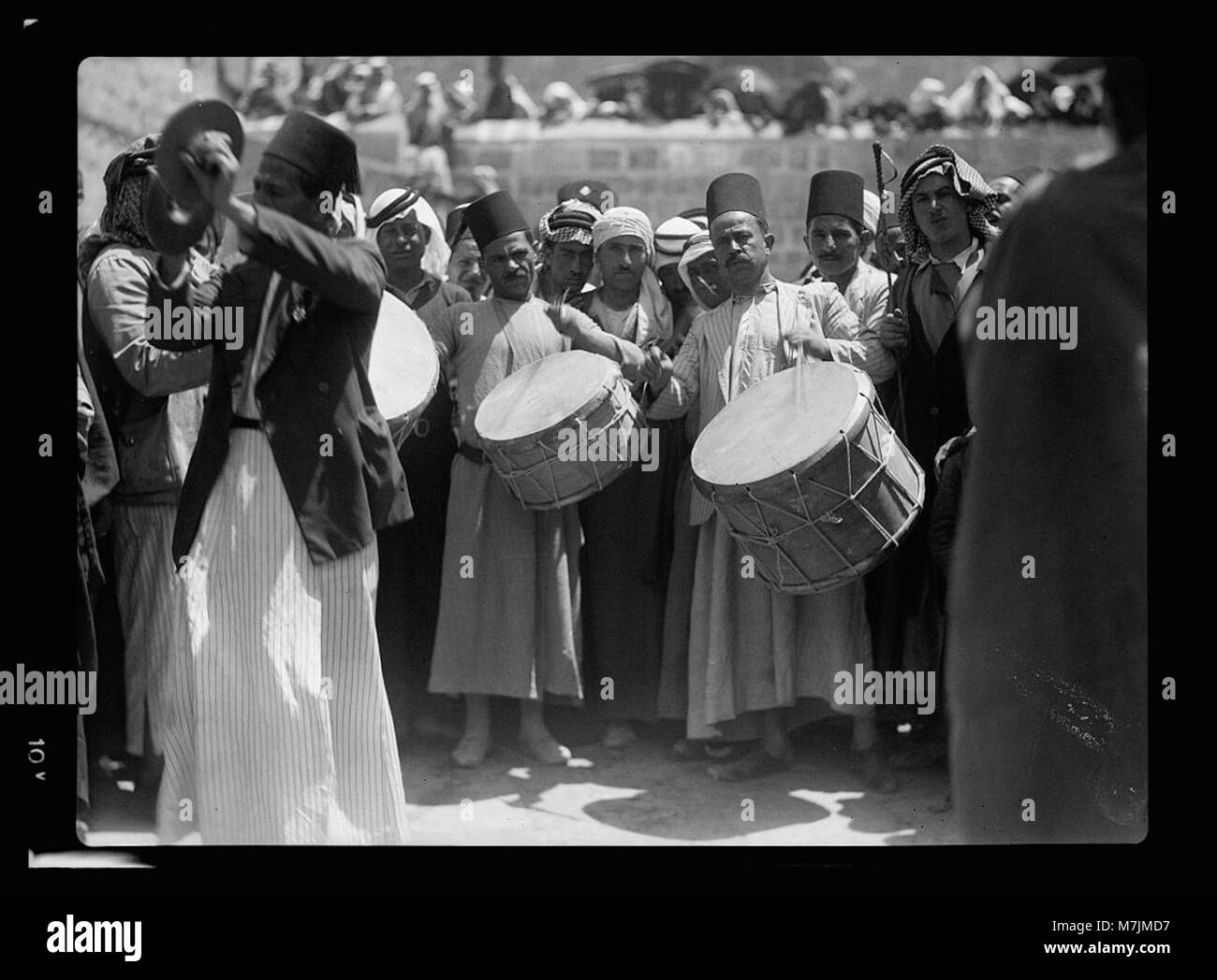 A photograph from 1937 depicting Neby Mousa, a prominent shrine located ...