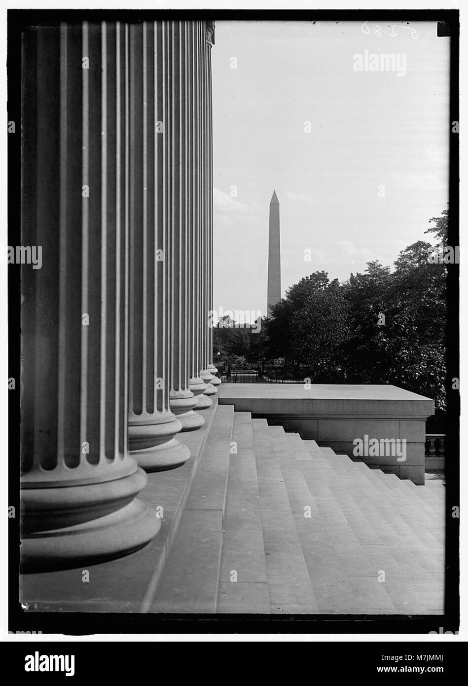 A photograph taken from the steps of the Pan American Union building ...