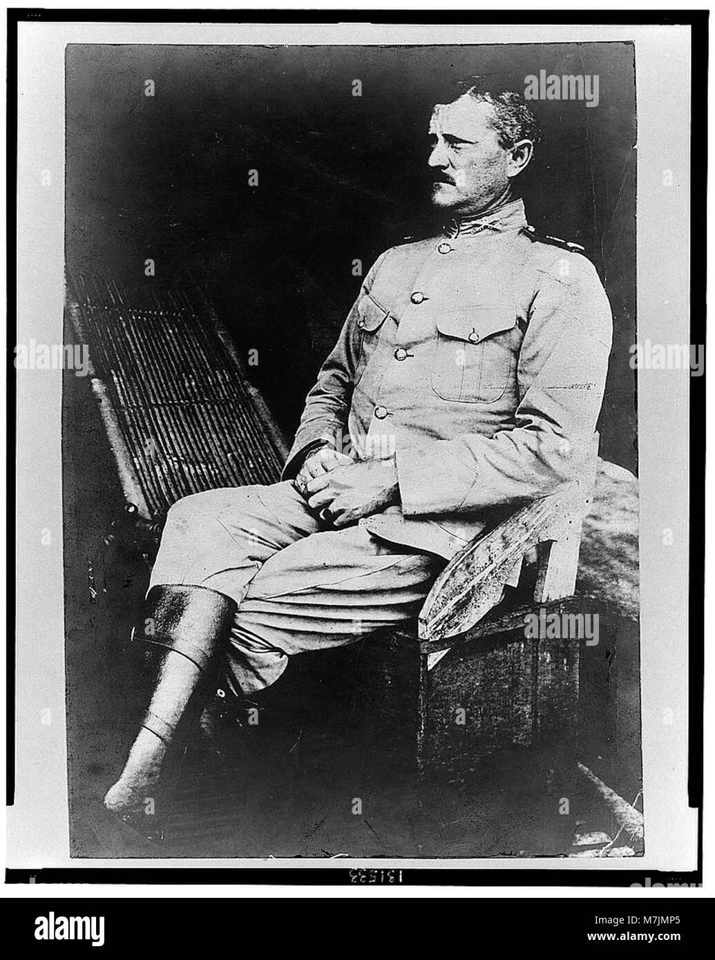 Portrait of Captain John J. Pershing of the 15th Cavalry, recognized ...