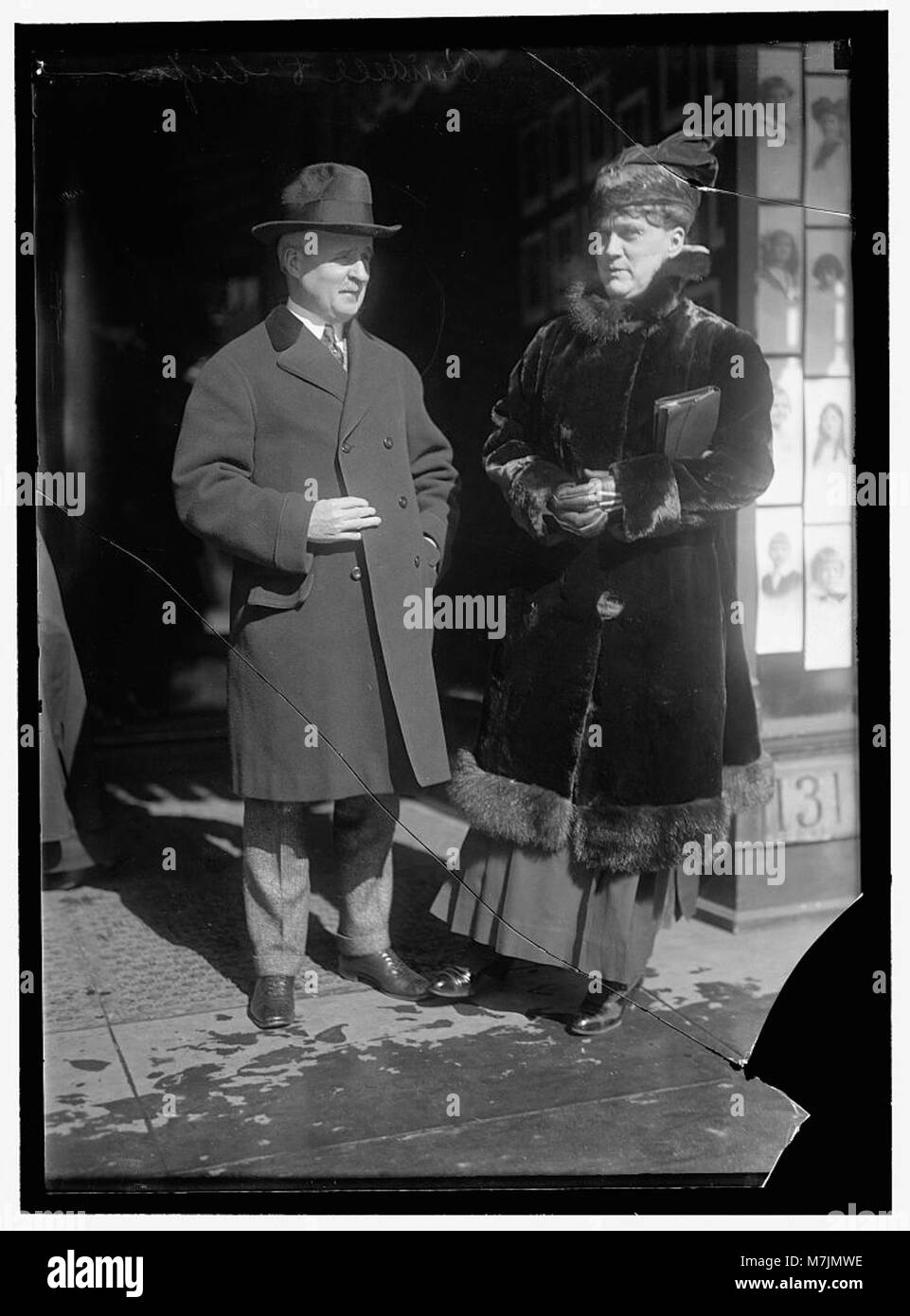 A portrait of Henry Means Pindell, editor, and his wife, capturing ...