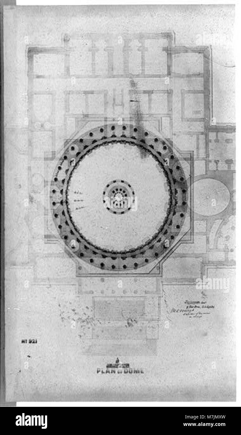 This is a detailed plan of a dome, possibly for architectural purposes ...