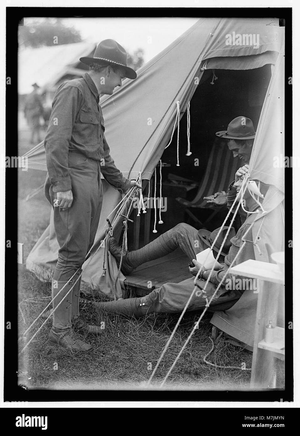 Training site in camp Black and White Stock Photos & Images - Alamy