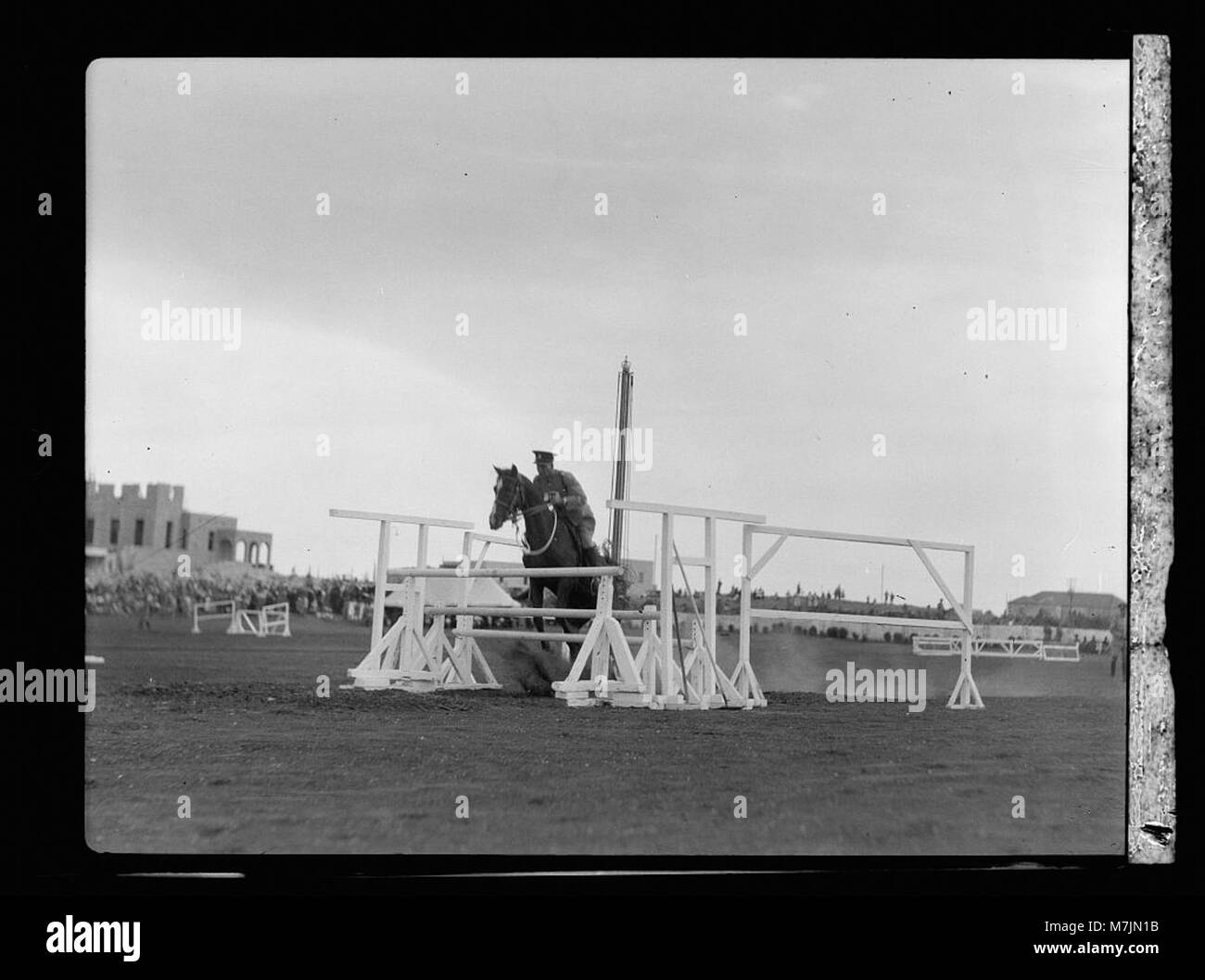 A photograph documenting police sports events held on the Scopus campus ...
