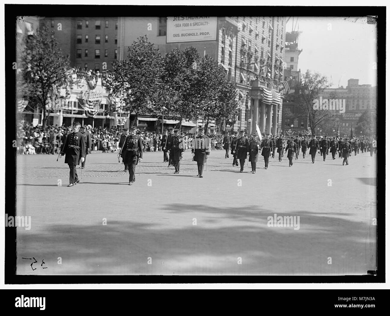 A scene from a preparedness parade featuring G.A.R. (Grand Army of the ...
