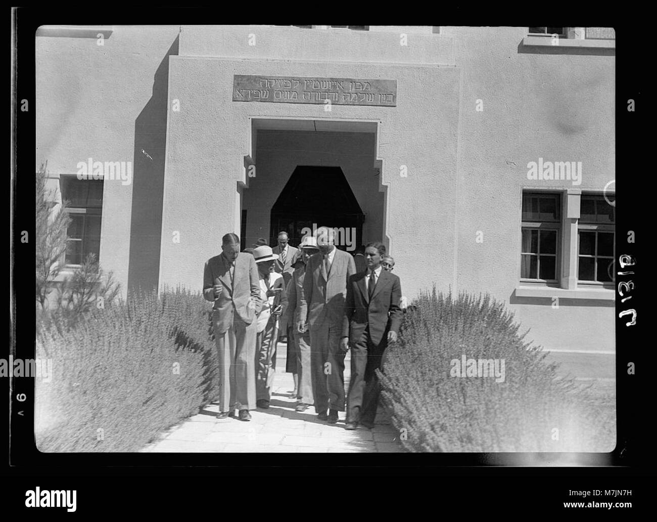 Professor Morris is pictured at the Hebrew University in October 1937 ...