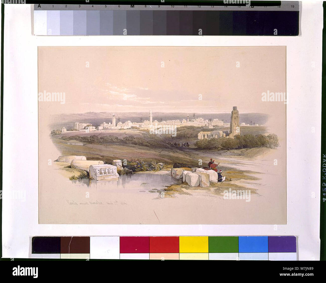 This 1839 painting by David Roberts depicts the ancient city of Ramla ...