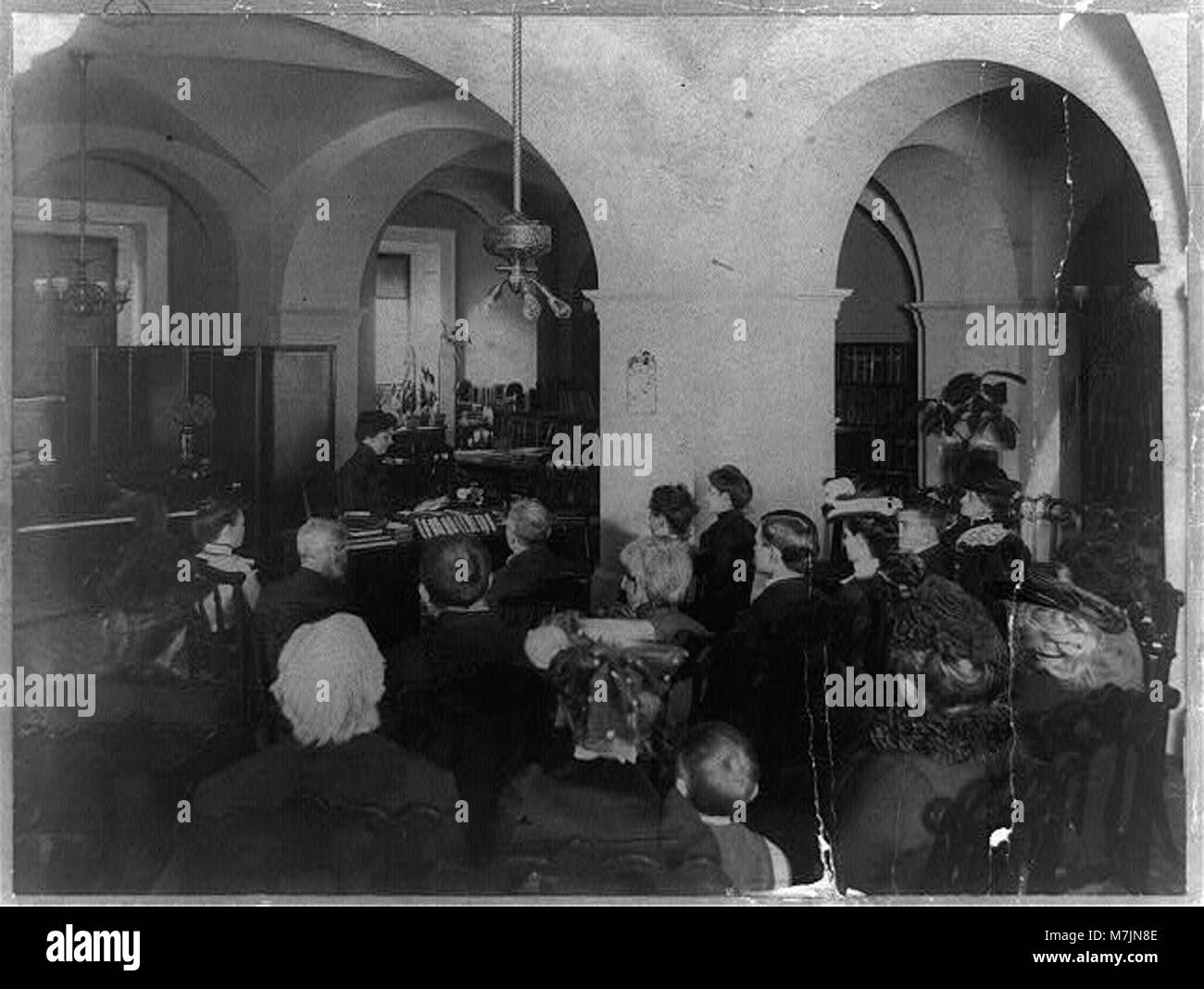 Reading room for the blind, Library of Congress LCCN2002716648 Stock ...