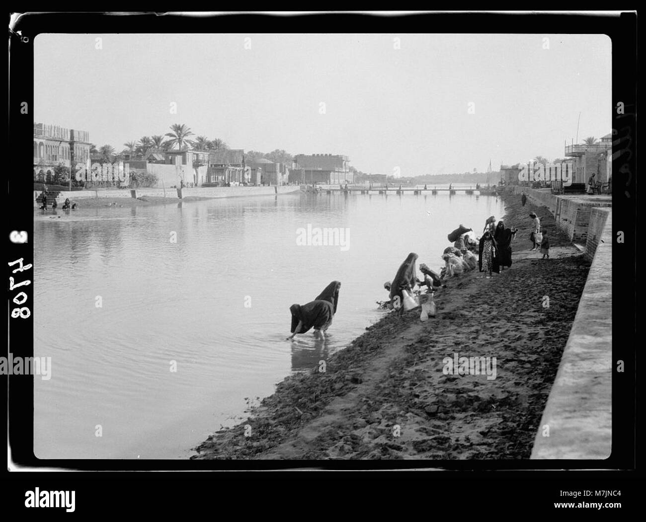This photograph captures a typical scene along the banks of the ...