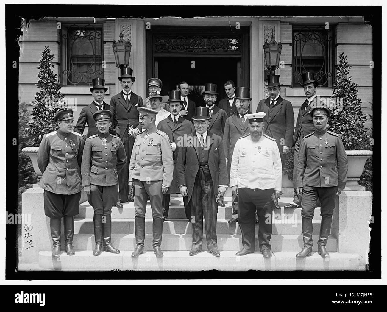 RUSSIAN MISSION TO U.S. FRONT- LT. DIMITRI MARTINOFF; CAPT. CHUTT; LT ...