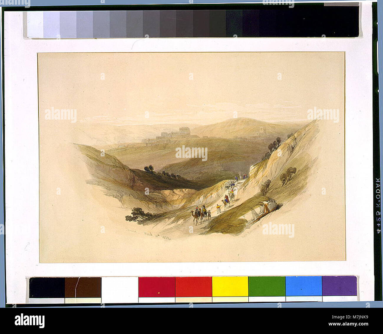 This lithograph by David Roberts depicts the ruins of Semula ...